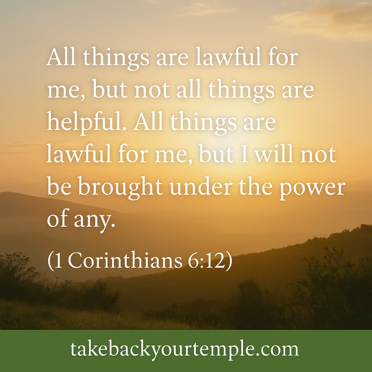 Break the Spirit of Gluttony God’s Way | Take Back Your Temple