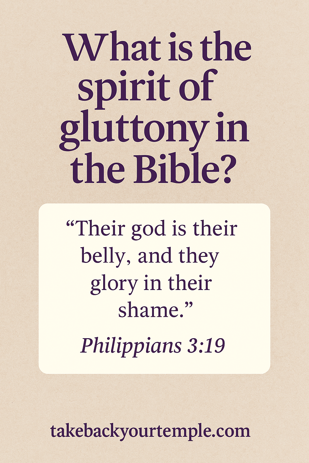 What Is the Spirit of Gluttony in the Bible? | 5 Biblical Clues to ...